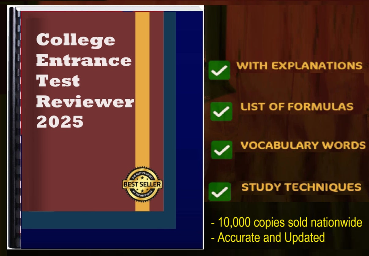 College Entrance Test Reviewer 2025 – Academy Bookstore