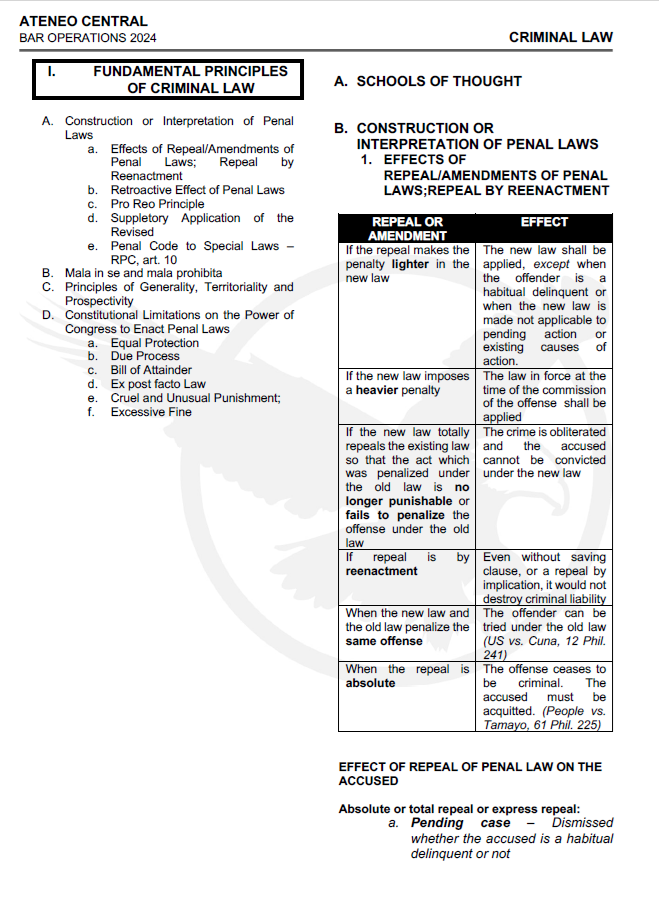 Reviewer Ateneo Blue Notes 2024 Bar Reviewer in CRIMINAL LAW – Academy ...