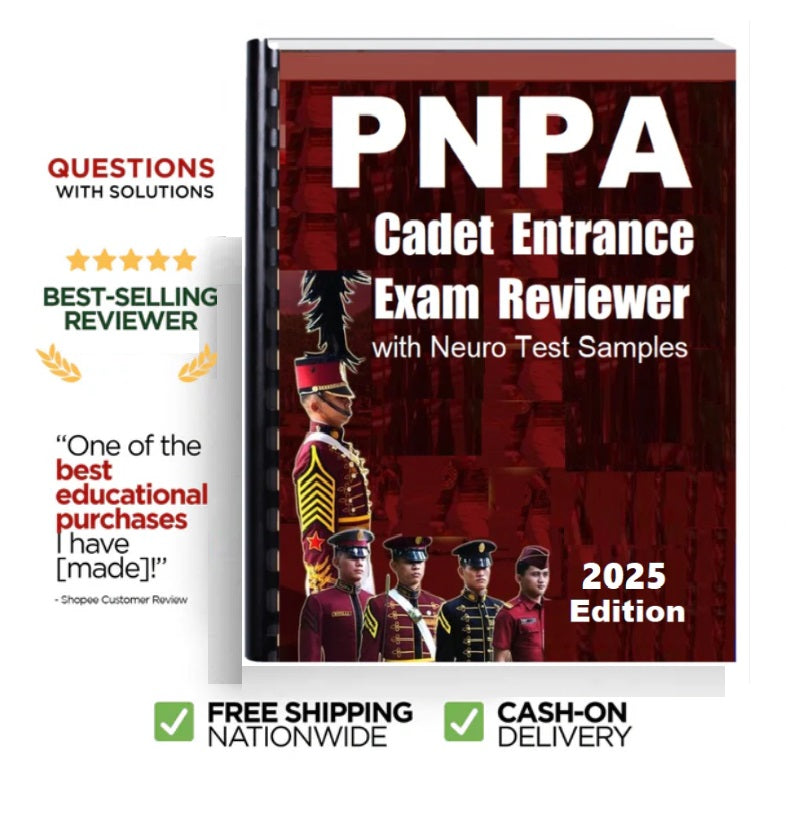 PNPA Entrance Exam Reviewer 2025 Edition – Academy Reviewers Bookstore