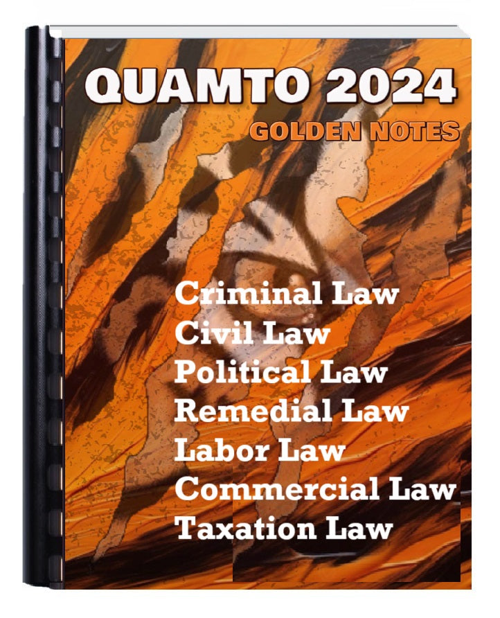 QUAMTO UST Bar Exam Reviewer 2024 – Academy Bookstore